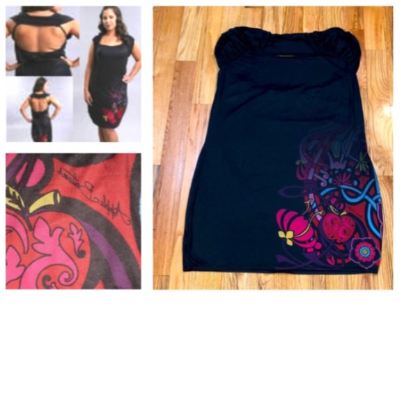 Apple Bottoms | Dresses | Apple Bottoms Tattoo Colorful Cutout Open ...